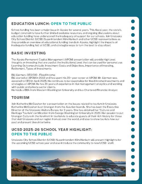 Aleutian Regional Community Conference | City of Unalaska ...